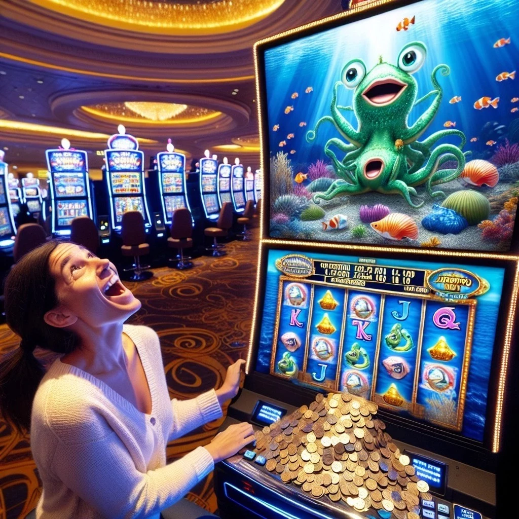 Massive Jackpot Win at Mohegan Sun's Squid Game Slot Machine!